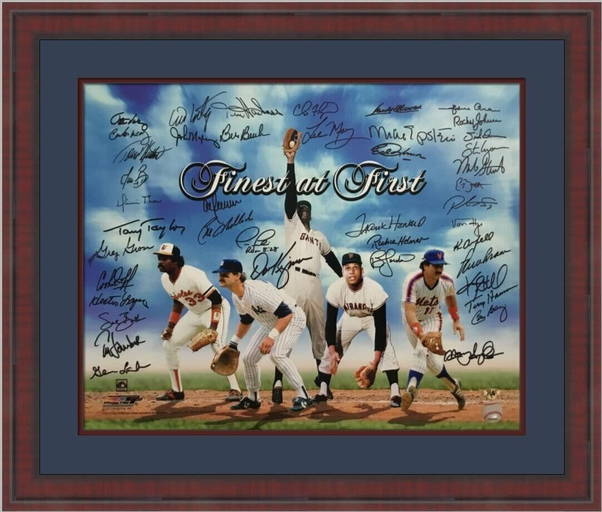 Finest At First Baseball Greatest First Basemen Signed Photo Custom ...