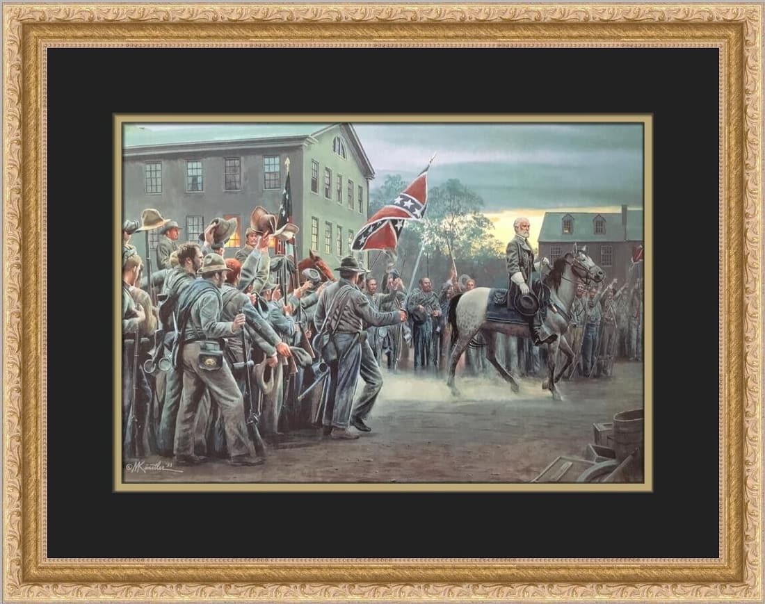 Mort Kunstler Civil War Print - Twilight In Gettysburg Custom Framed ...