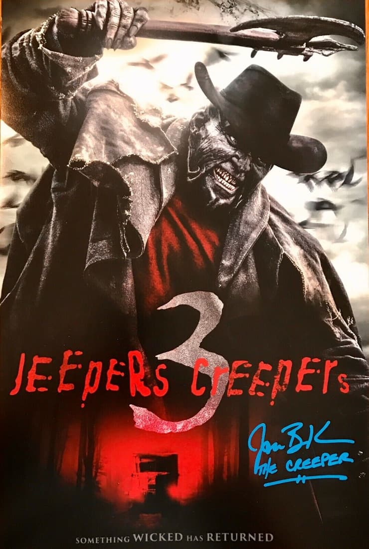 Jonathan Breck (the Creeper- Jeepers Creepers 3) Authentic Signed 12x18 ...