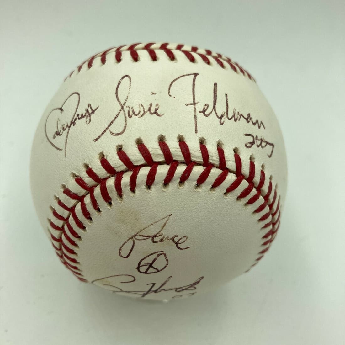 Corey Feldman & Susan Feldman Signed Major League Baseball Jsa Coa Auction