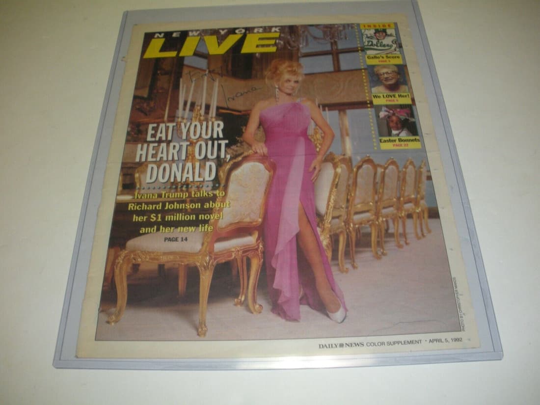 Ivana Trump Donald Trumps First Lady W/coa Signed New York Live ...