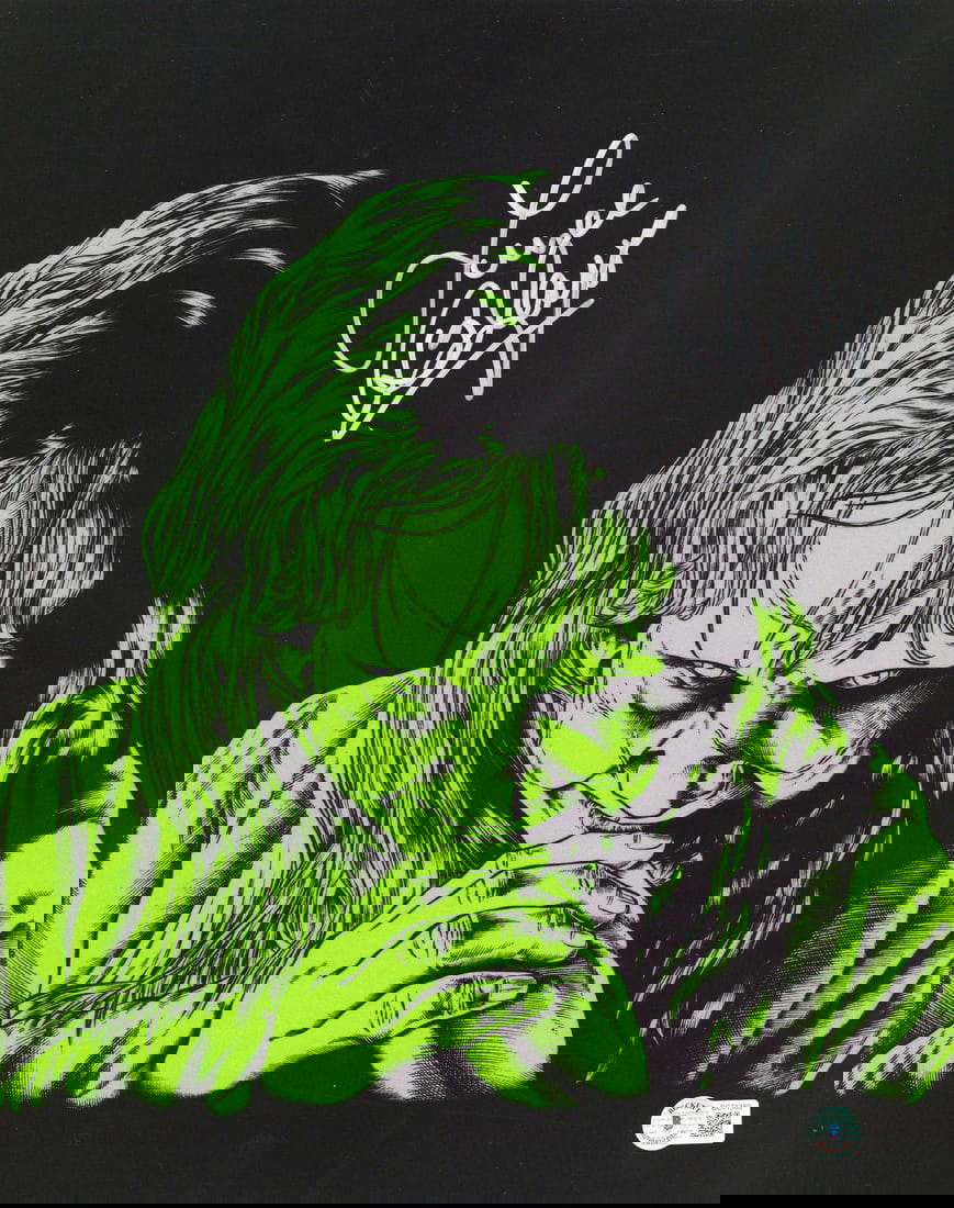 Linda Blair The Exorcist Signed 11x14 Vertical Green Face Photo Bas Auction