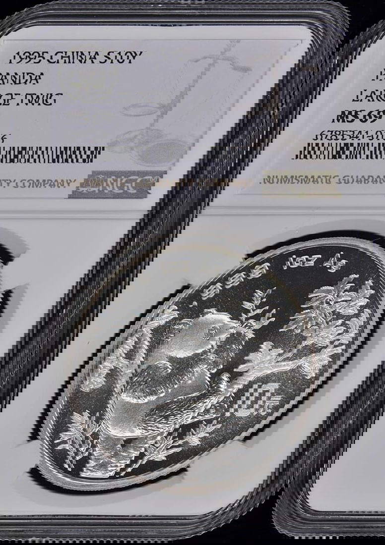 1995 China Panda S10y Ngc Ms69 Auction