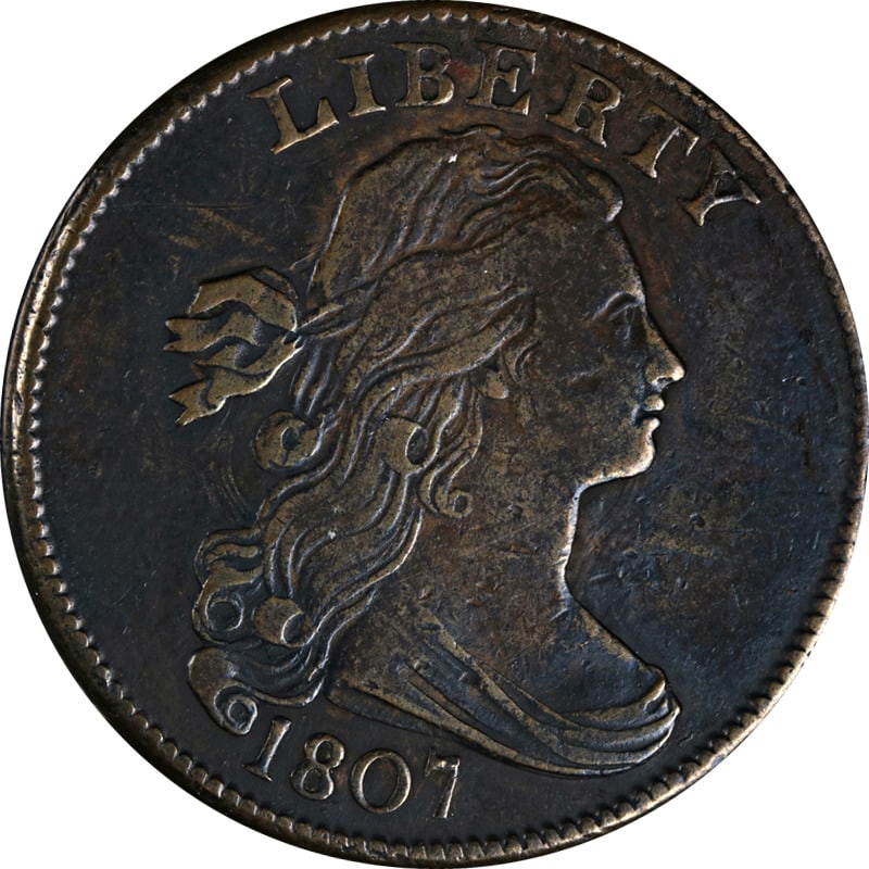 1807 Large Cent 'comet Variety' Nice Vf/xf S.271 R.1 Nice Eye Appeal ...