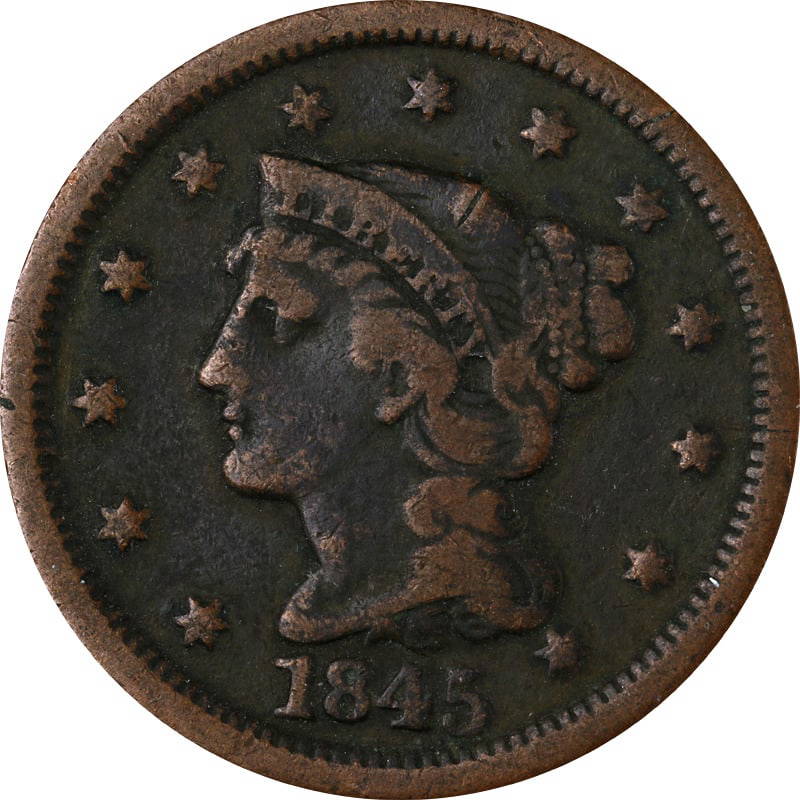 1845 Large Cent Auction