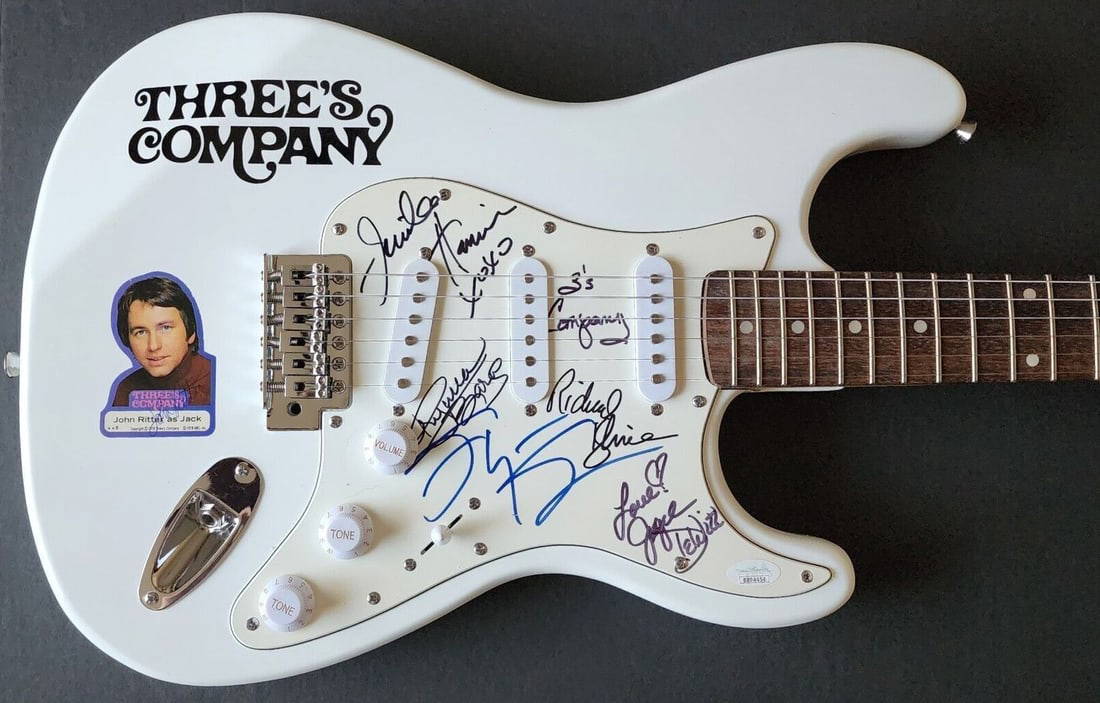 Threes Company Cast Signed Autographed Guitar John Ritter Sommers ...