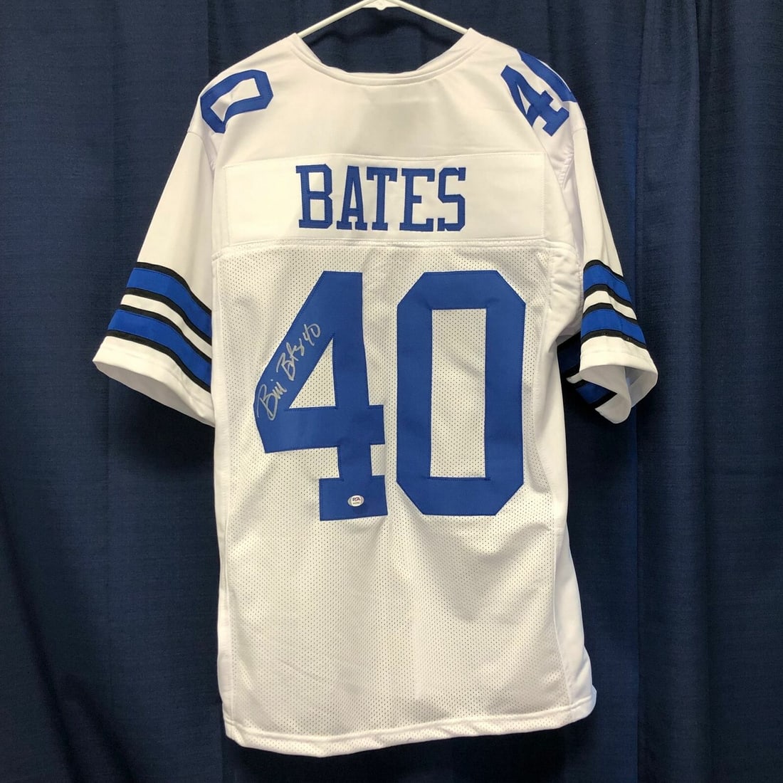 Bill Bates Signed Jersey Psa/dna Dallas Cowboys Autographed Auction
