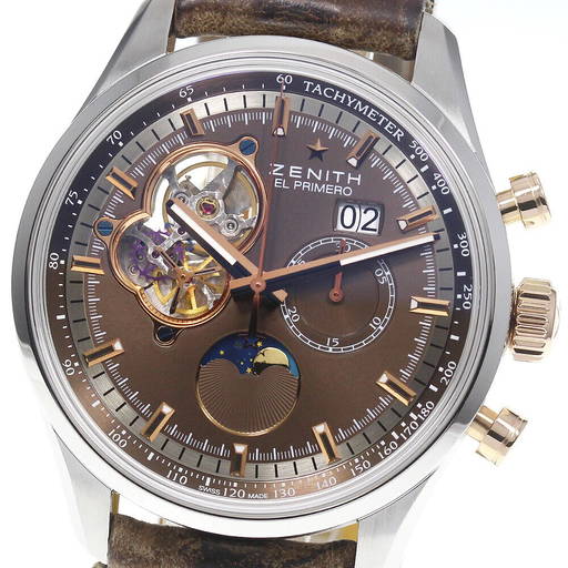 Zenith El Primero Chronomaster Open Moon & Sun Phase Mens Watch