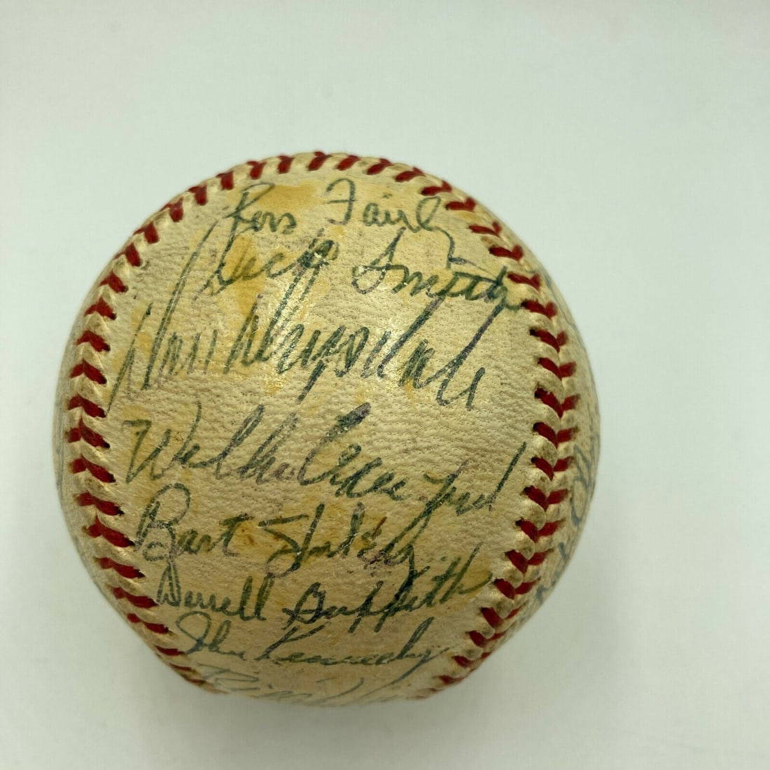 1963 Los Angeles Dodgers World Series Champs Team Signed Baseball ...