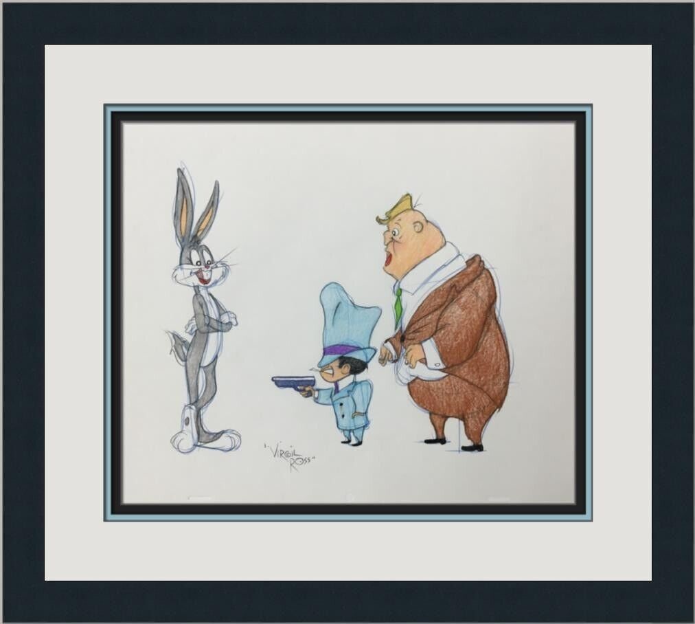 Virgil Ross Original Signed Model Sheet Drawing Bugs Bugsy Mugsy Custom ...