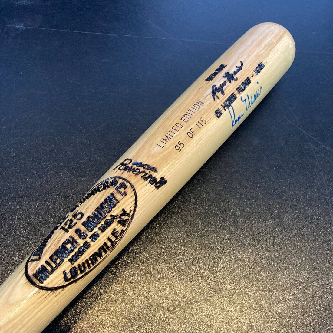 Stunning Mickey Mantle & Roger Maris Signed Game Model Baseball Bat Psa ...