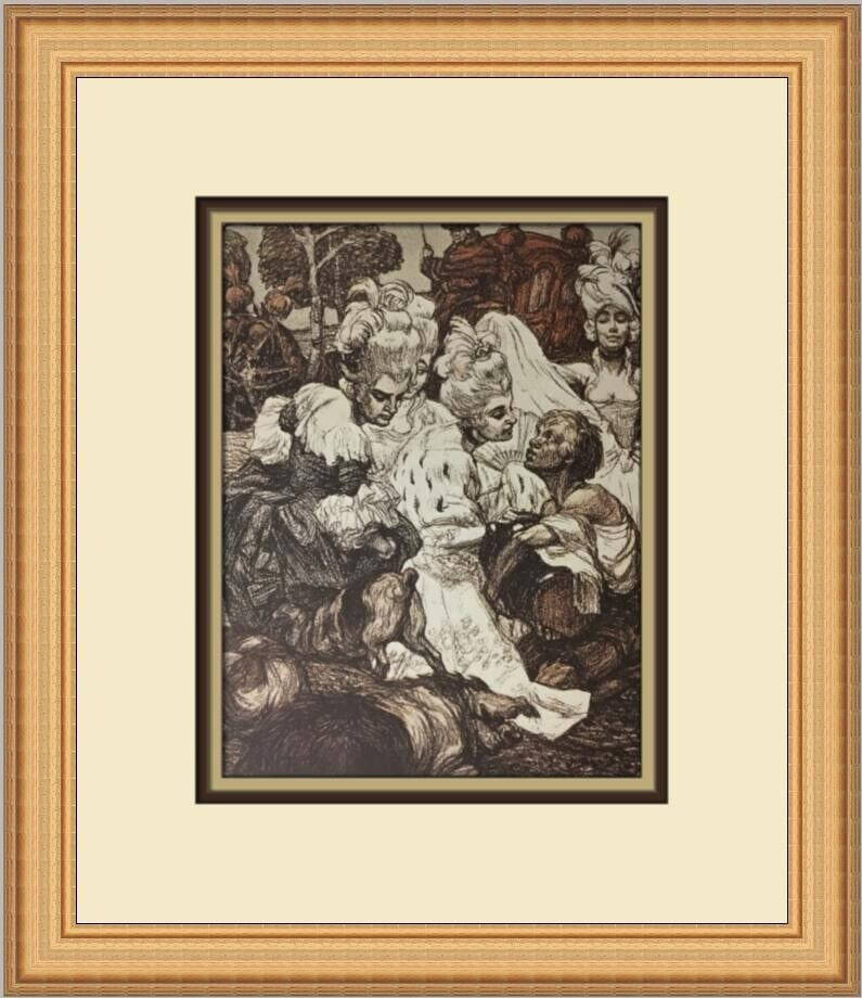 Angelo Jank The Swineherd Custom Framed Print Auction