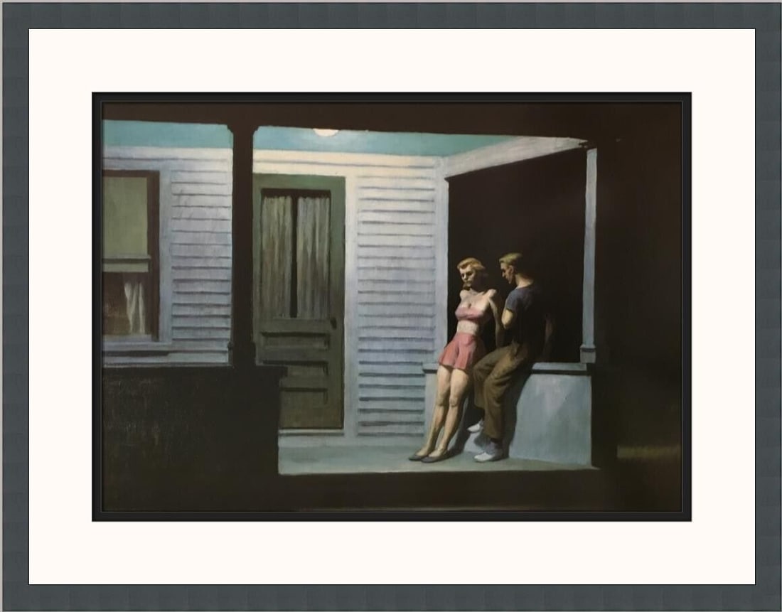 Edward Hopper Summer Evening Custom Framed Print Auction