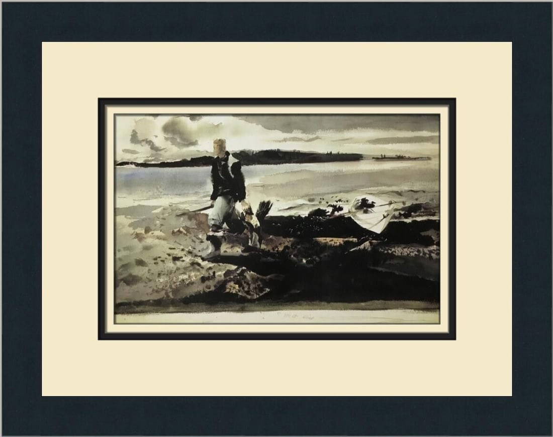 Andrew Wyeth The Coot Hunter Custom Framed Print Auction