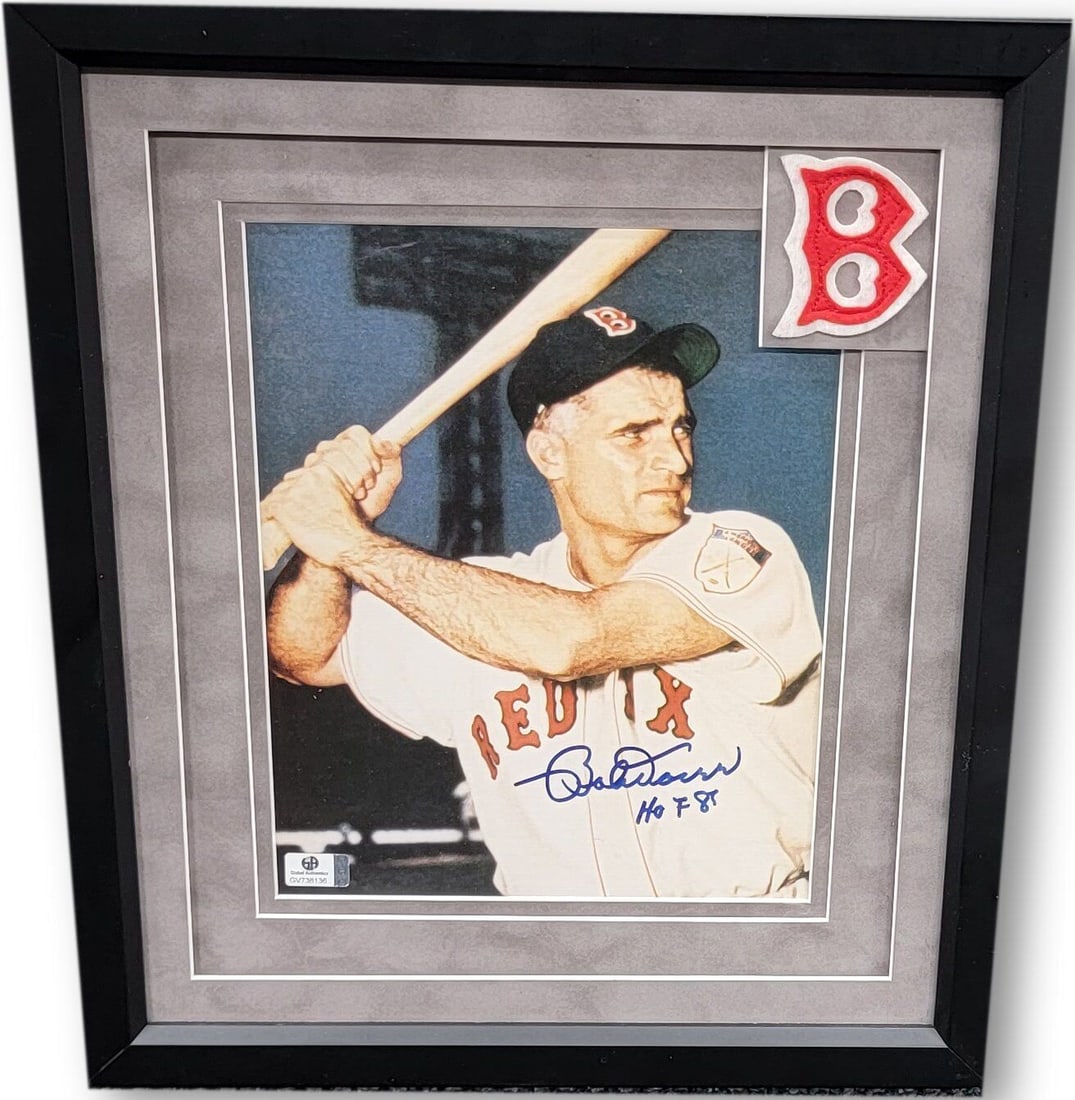 Bobby Doerr Hand Signed Autographed 8x10 Photo Custom Framed Boston Red ...