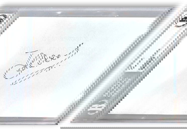 John Cleese Signed Autographed Index Card Monty Python Fawlty Towers Bas