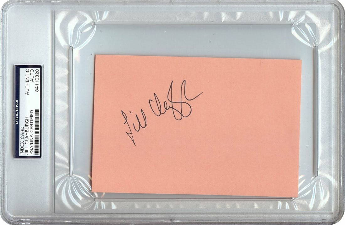 Jill Clayburgh Signed Autographed 4x6 Index Card 1979 Vintage Auto Auction