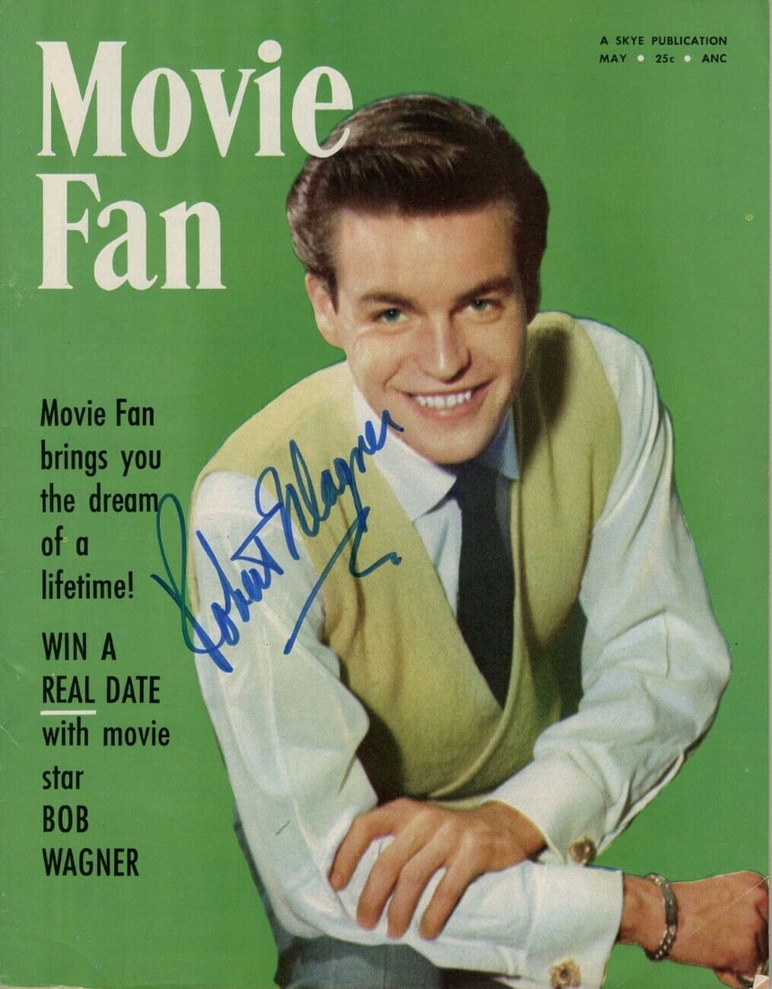 Robert Wagner Signed Autographed Movie Fan Magazine Vintage Jsa Auction