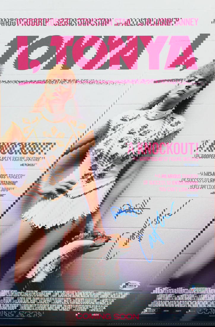 I Tonya Paul Walter Hauser & Caitlin Carver Signed 12x18 Photo Bas # ...