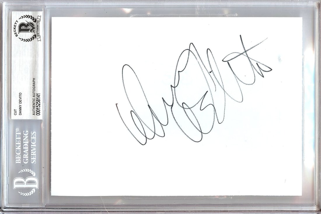 Danny Devito Signed Autographed Cut Signature Taxi Twins Batman Bas Auction