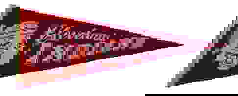 Vintage 1950's Cleveland Indians 25" Pennant Rare Auction