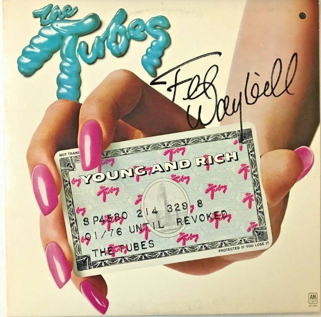 Fee Waybill (the Tubes) Signed "young And Rich" Album W/vinyl Auction