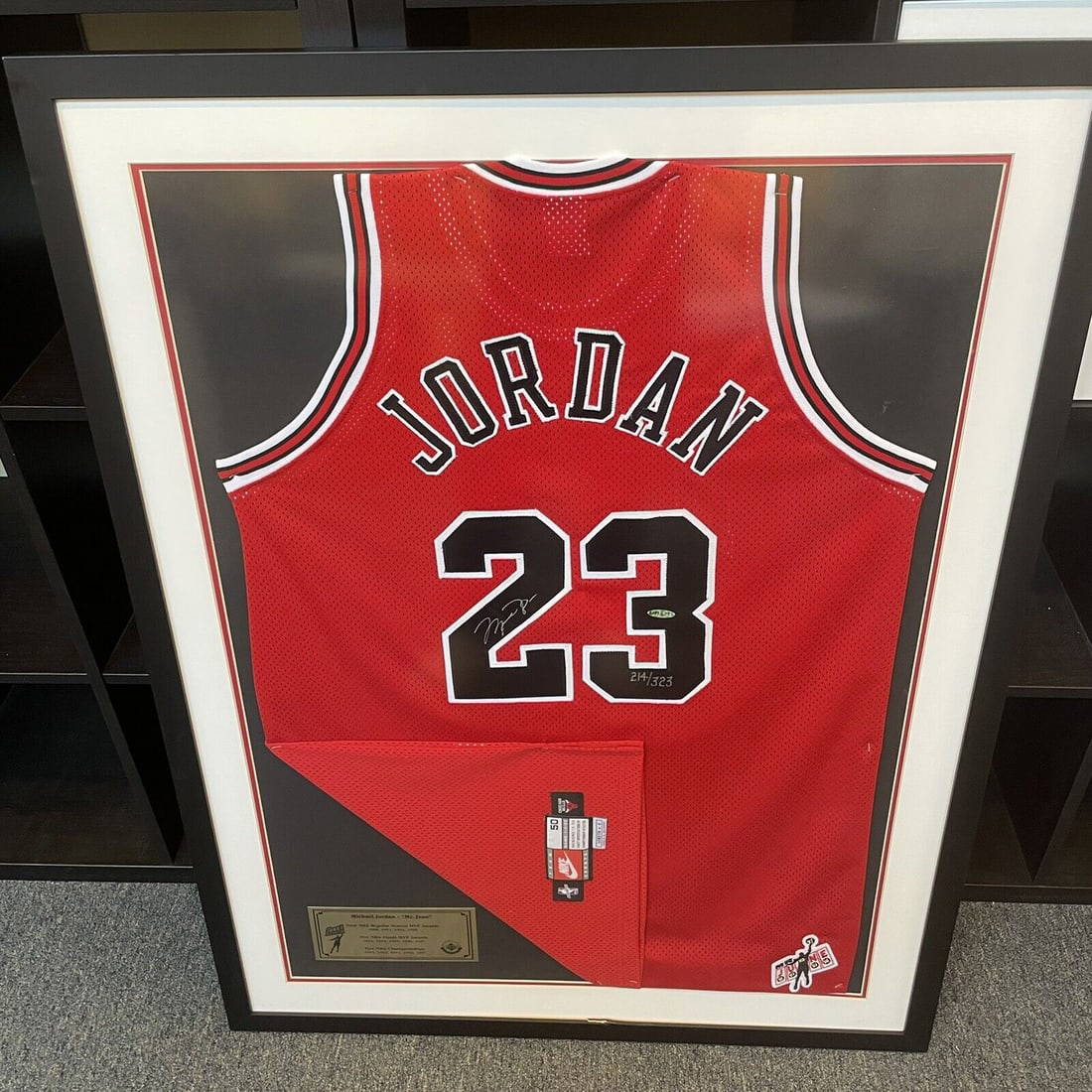 Michael Jordan Signed Mr. June Nike Pro Cut Chicago Bulls Framed Jersey Uda Coa Auction