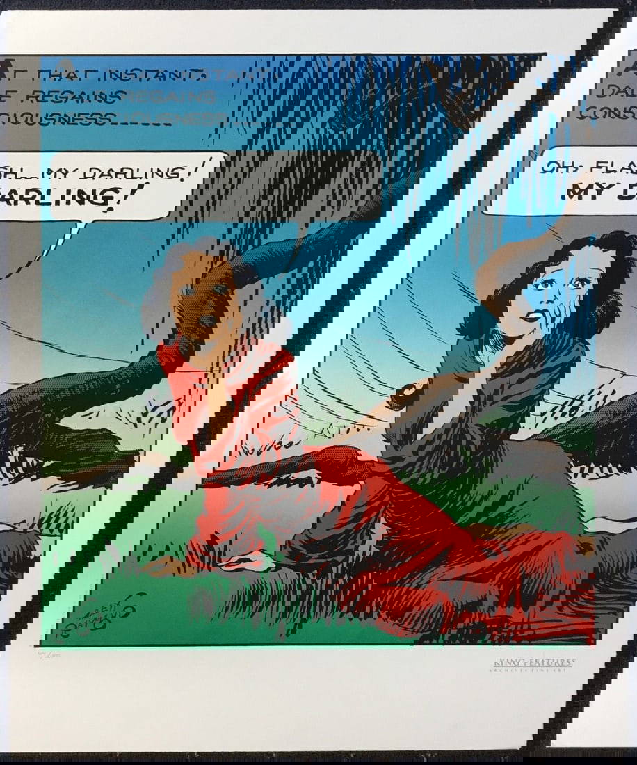 Alex Raymond Flash My Darling Plate Signed And Numbered Lithograph Auction