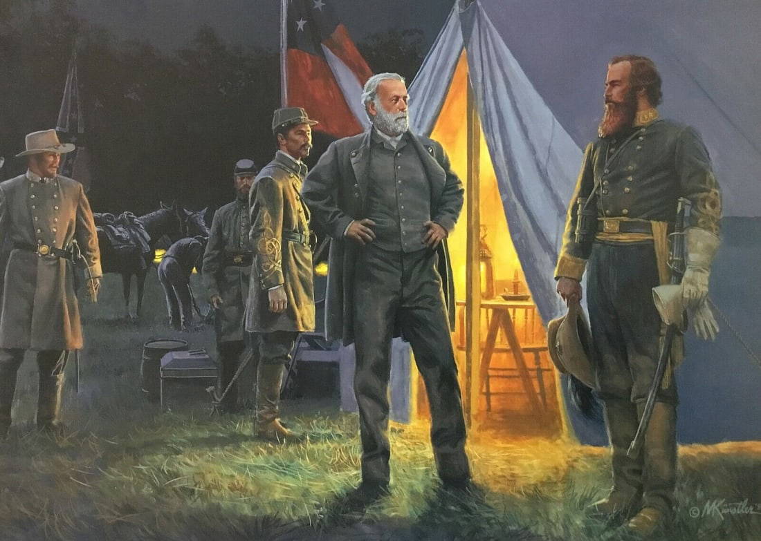 Mort Kunstler Civil War Large Print - The Return Of Stuart Custom ...