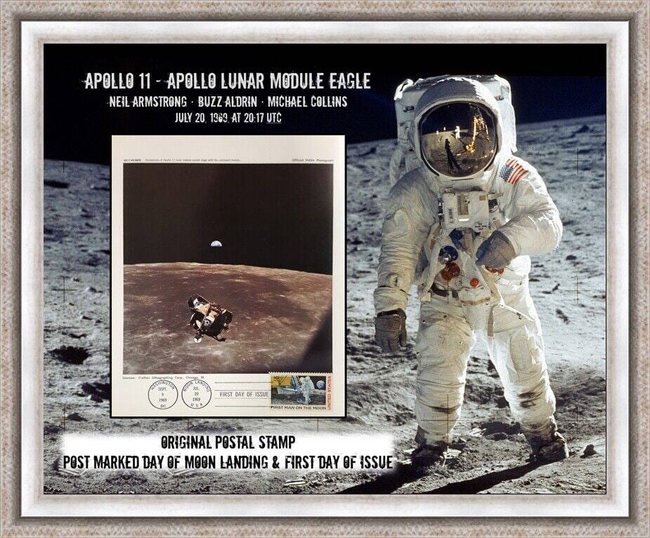 Original Nasa Photo Apollo 11 Rendezvous Of Lunar First Day Of Issue ...