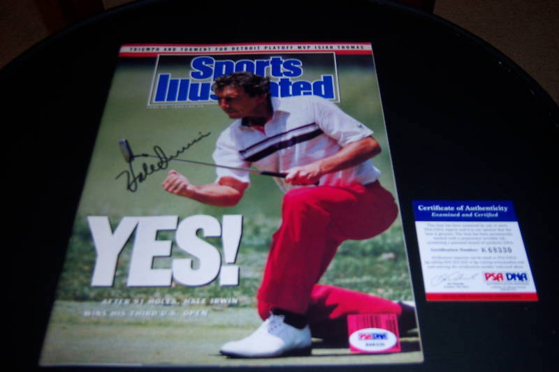Hale Irwin Us Open Psa/dna Signed Sports Illustrated Auction