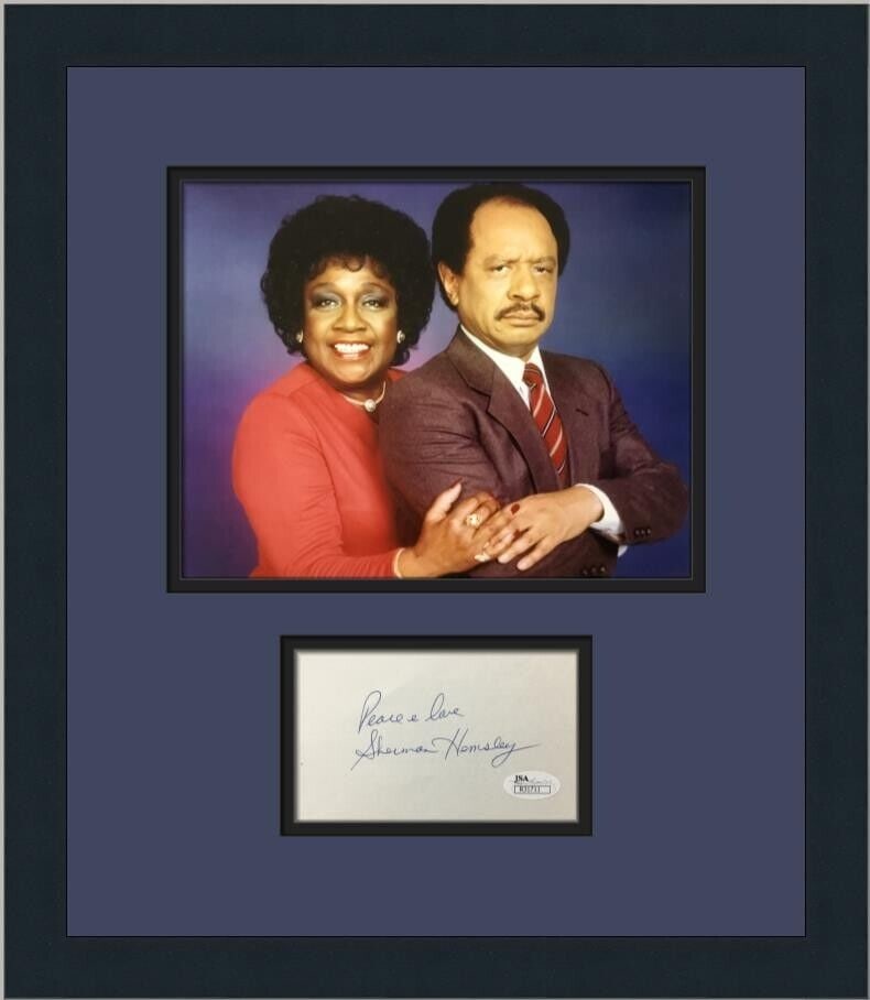Sherman Hemsley The Jeffersons Tv Show Signed Card Custom Framed Photo ...