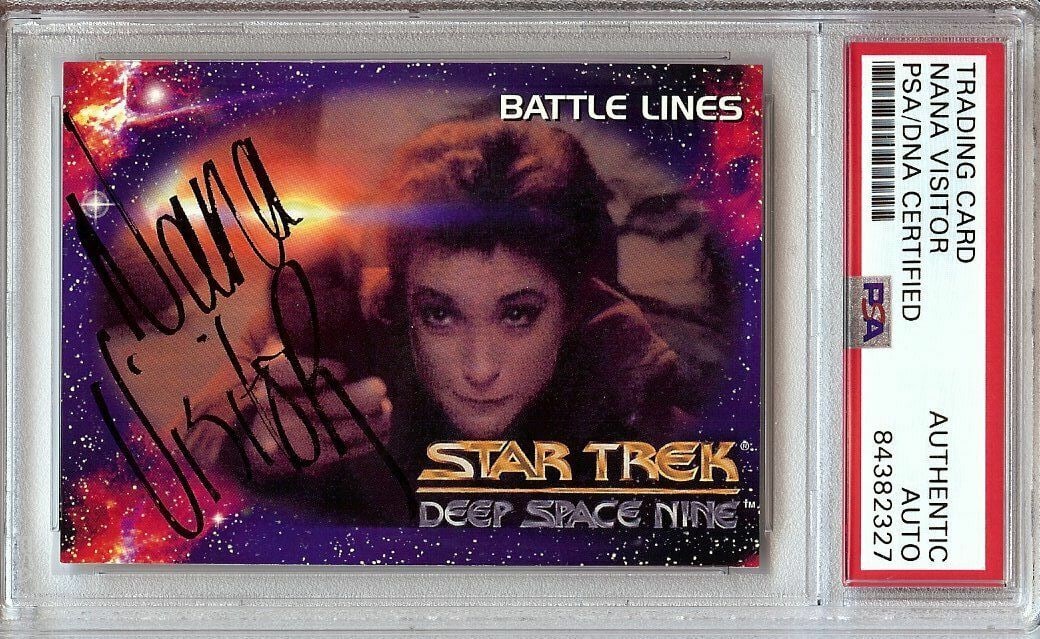 Nana Visitor Autographed Trading Card Star Trek Ds9 Kira Nerys Psa Auction
