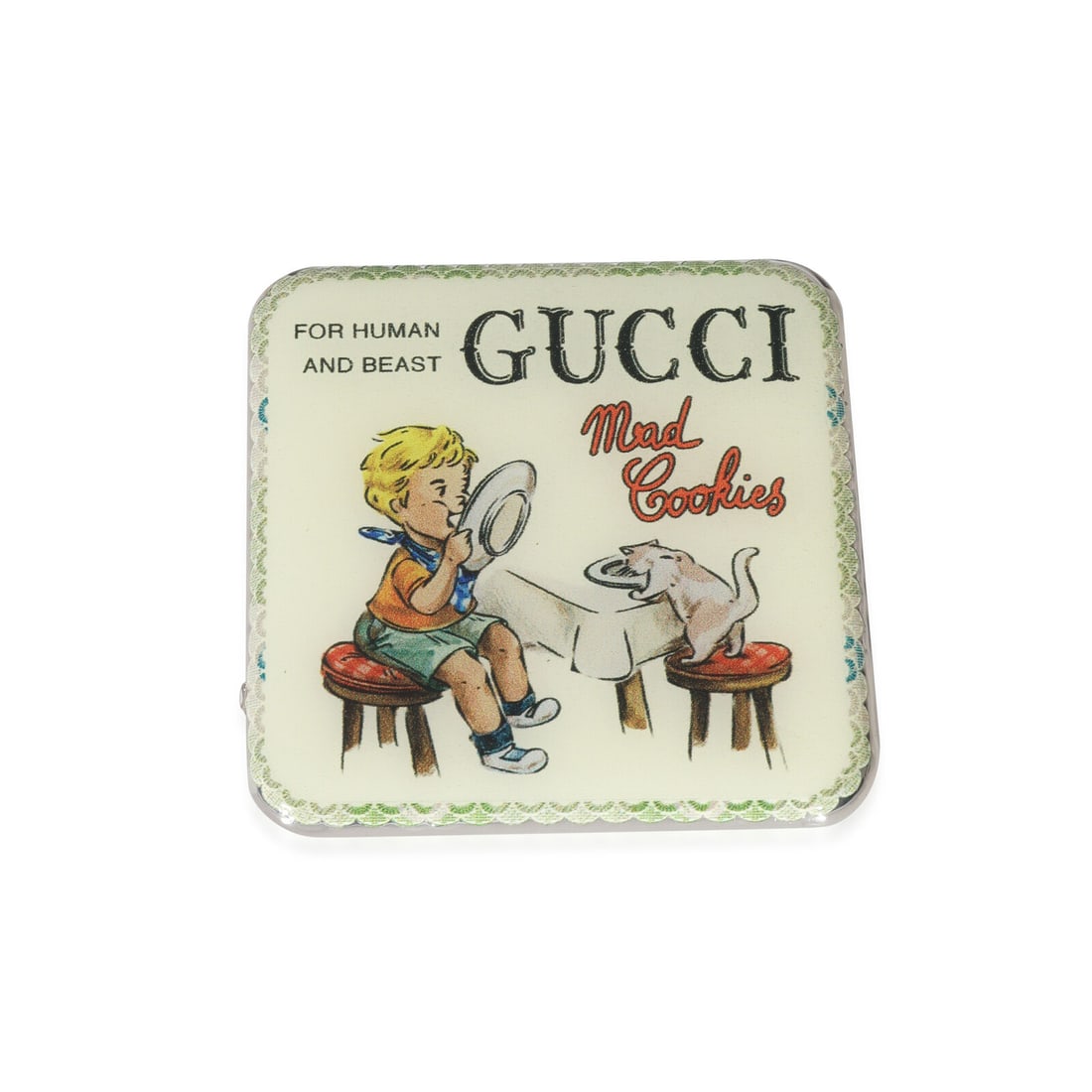 Gucci Alessandro Michele 2021 Mad Cookies Brooch In Base Metal Auction