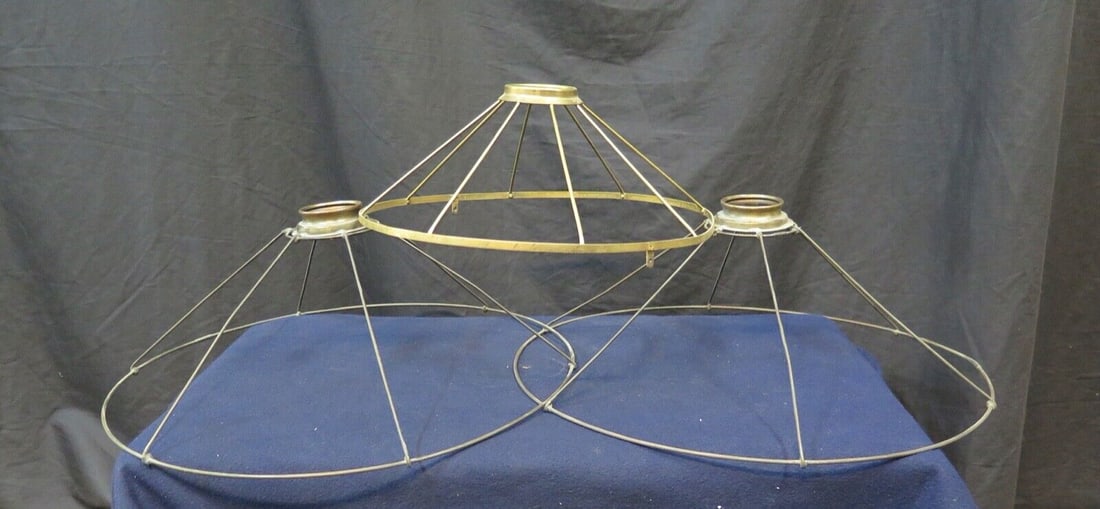 Tiffany Studios Lamp Shade "frames" For Fabric Shades Auction