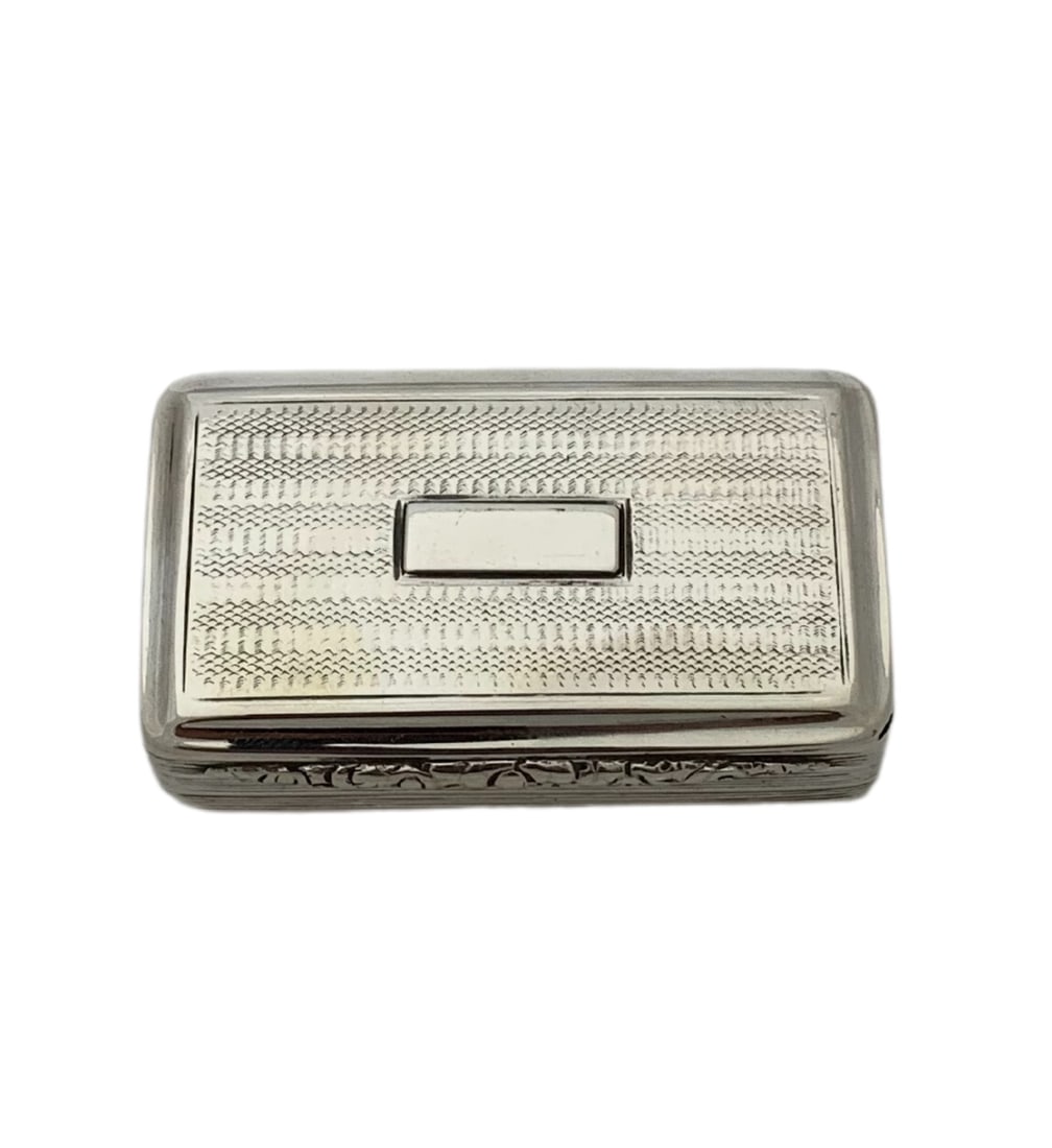 Antique 925 Sterling Silver Handmade Floral Ornate Matte & Shiny Snuff ...