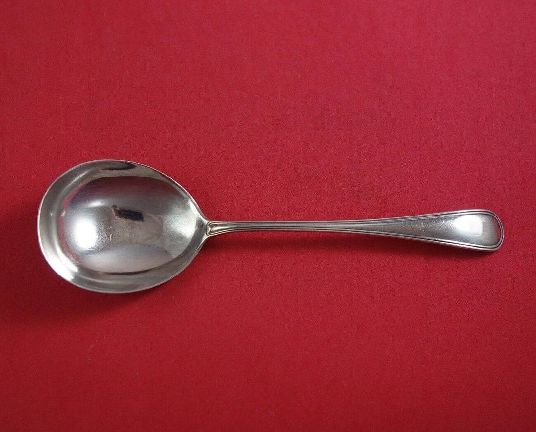 Saxon By Birks Sterling Silver Gumbo Soup Spoon 6 3/4" Auction