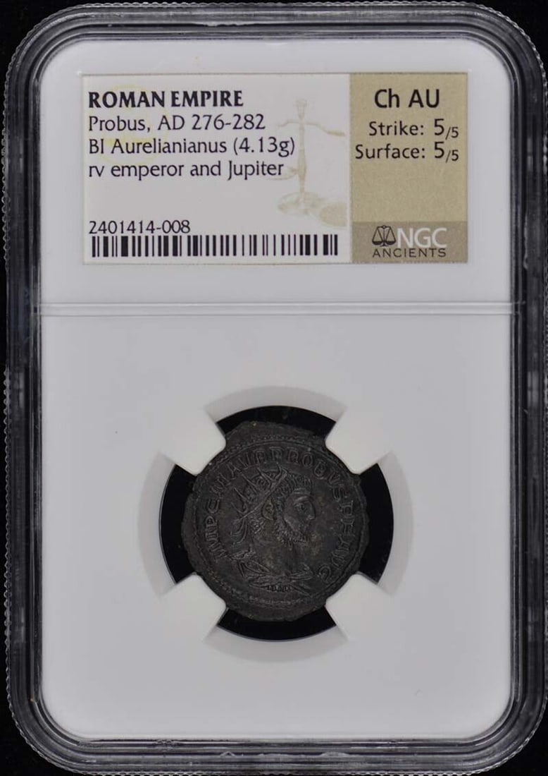 Probus Ad 276-282 Roman Empire Bi Aurelianianus Ngc Au55 Auction