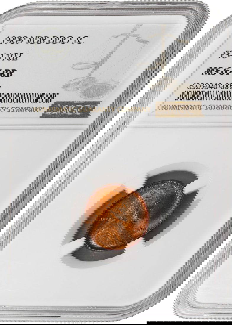 1909 Vdb 1c Ddo Fs-1102 (fs-012.1) Rb Lincoln Cent; Type 1 Wheat ...