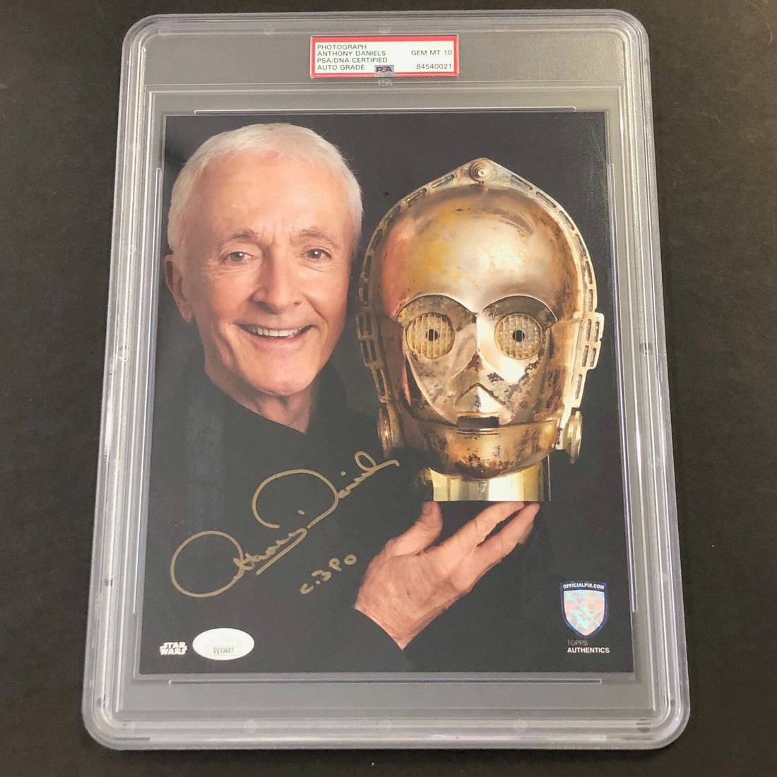 Anthony Daniels Signed 8x10 Photo Psa Encapsulated Auto 10 Gem Mint ...