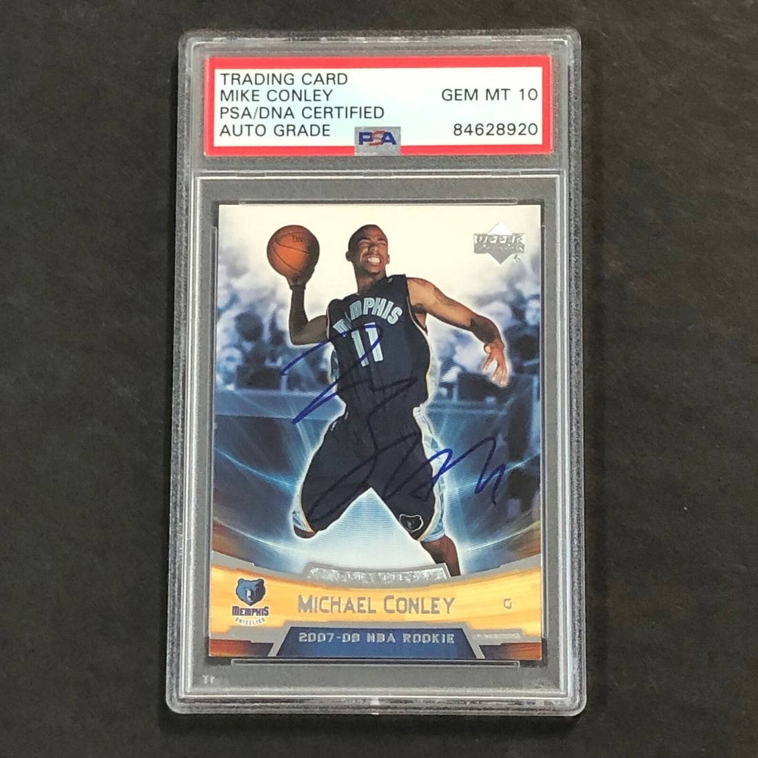 2007-08 Upper Deck Box Set #6 Mike Conley Signed Auto 10 Card Psa/dna ...