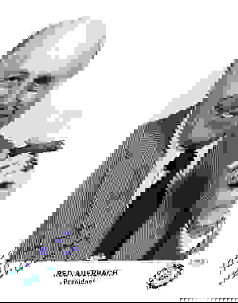 Red Auerbach Signed Autograph 8x10 Photo Boston Celtics Legend Cigar ...