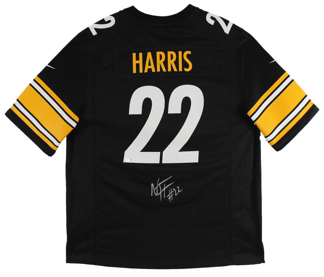 Steelers Najee Harris Signed Black Nike Jersey Autographed Fan Coa Auction