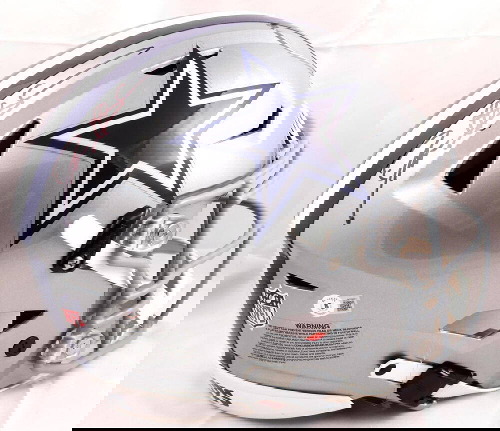 Deion Sanders Autographed Dallas Cowboys F/s Speed Flex Helmet- Beckett ...
