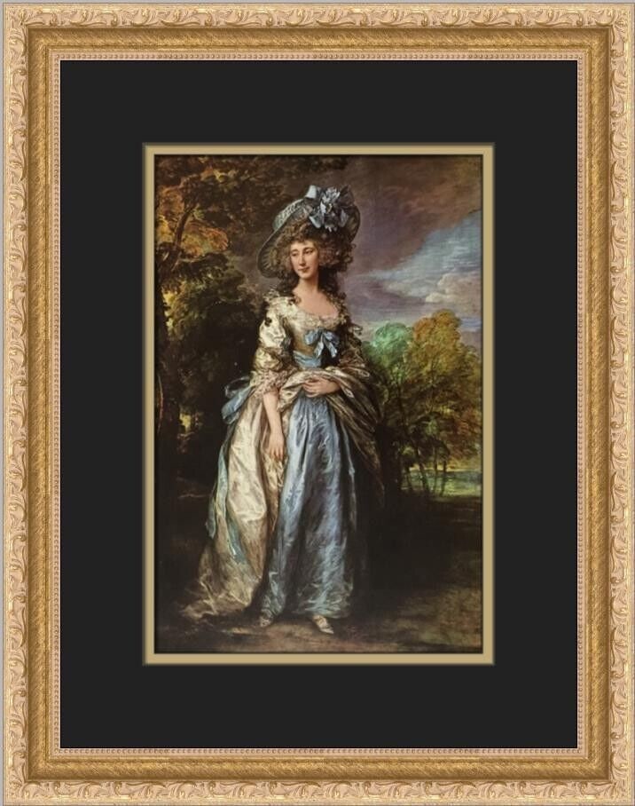 Thomas Gainsborough Lady Sophia Charlotte Sheffield Custom Framed Print ...