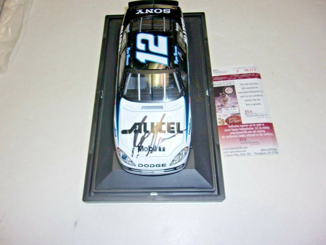 Ryan Newman Alltel Nascar Jsa/coa Signed 1/24 Diecast Car Auction