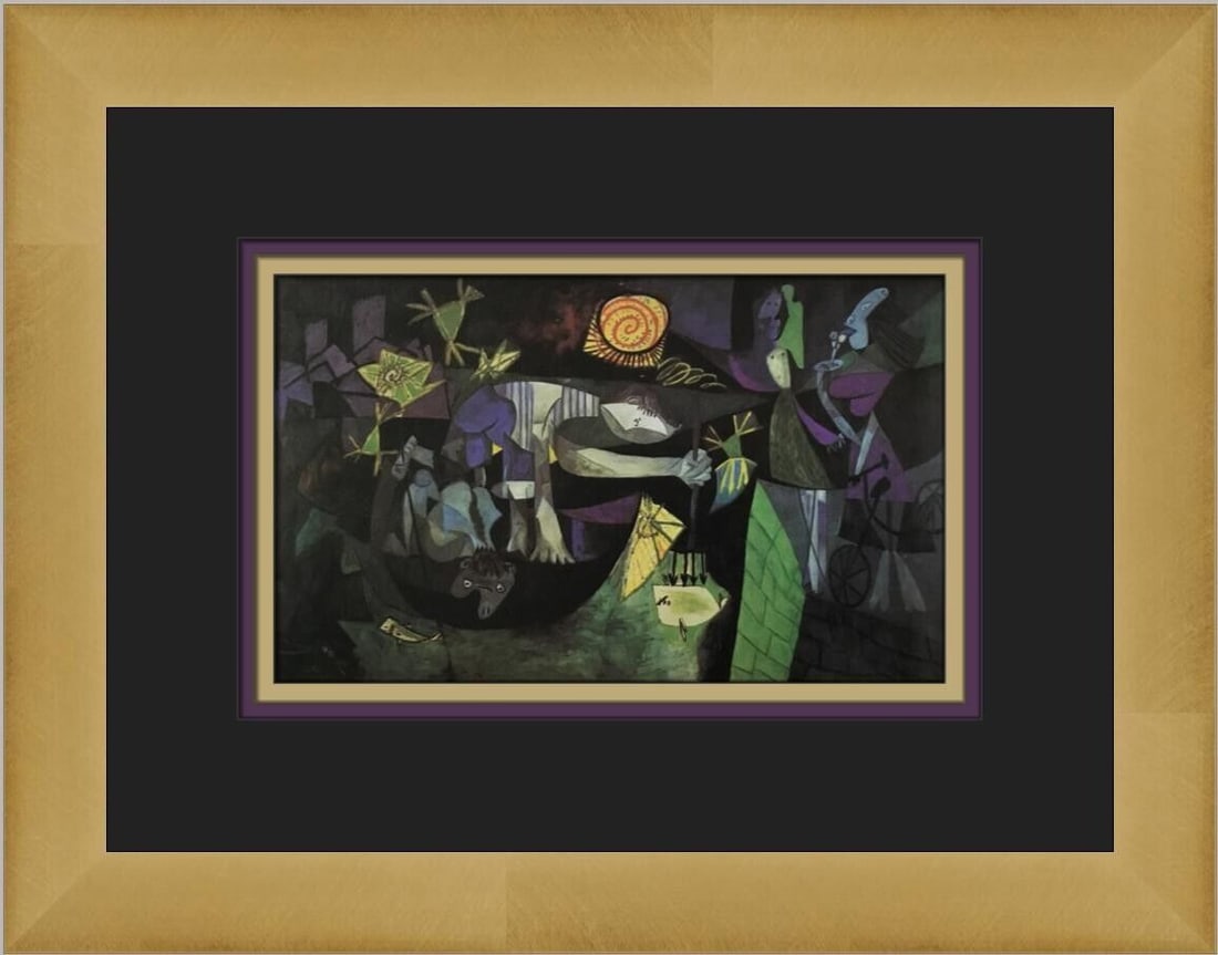 Pablo Picasso Night Fishing At Antibes Custom Framed Print Auction