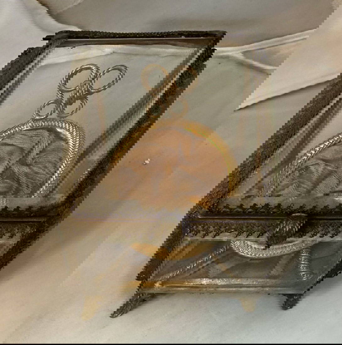 Antique Pocket Watch Holder Box Auction