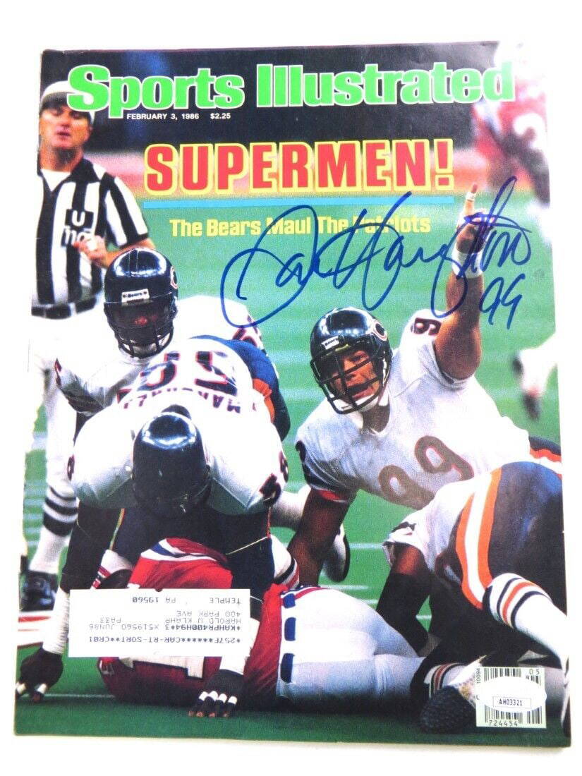 Dan Hampton Signed Autograph Magazine Sports Illustrated 1986 Bears Jsa ...