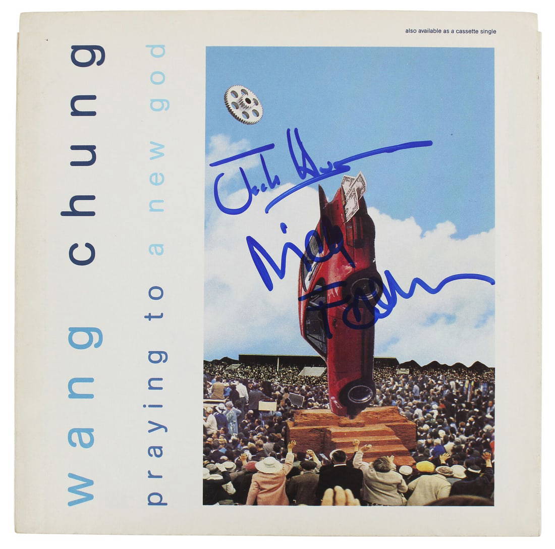 Nick Feldman & Jack Hues Signed Praying To A New God 45 Rpm Album Cover ...